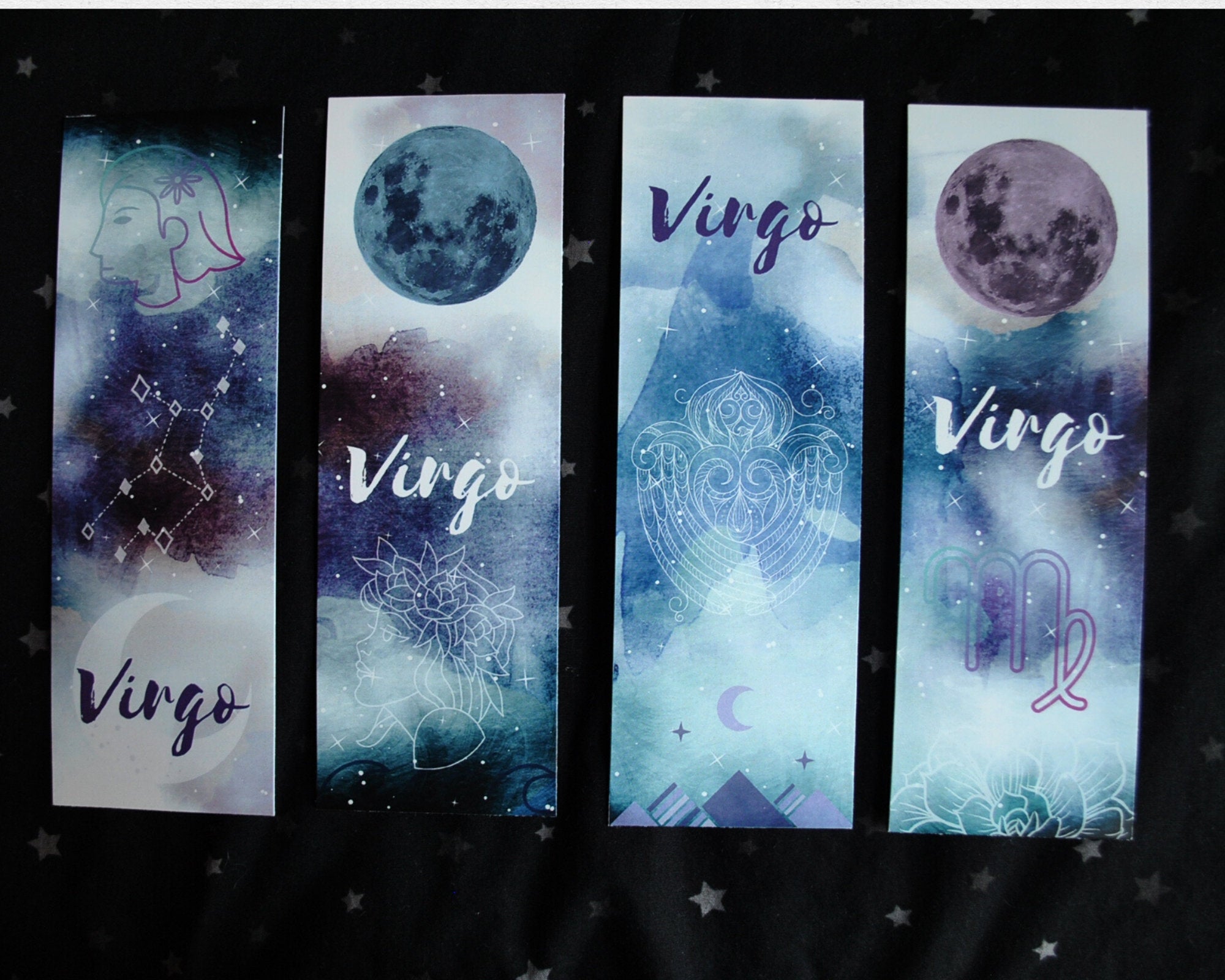 Printable Virgo Zodiac Bookmarks – Word Witchery Designs