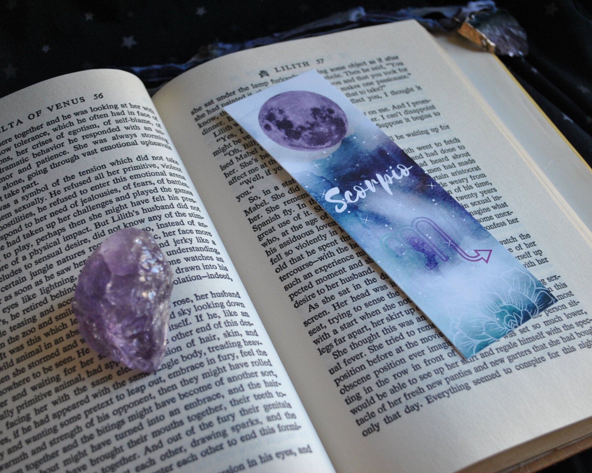 Printable Scorpio Zodiac Bookmarks – Word Witchery Designs
