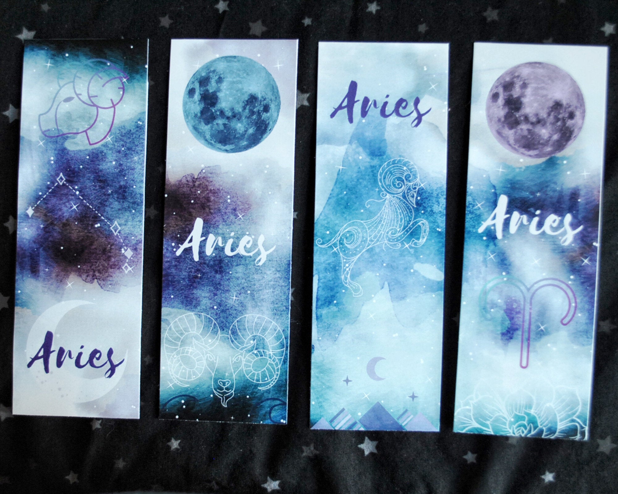 Printable Aries Zodiac Bookmarks – Word Witchery Designs
