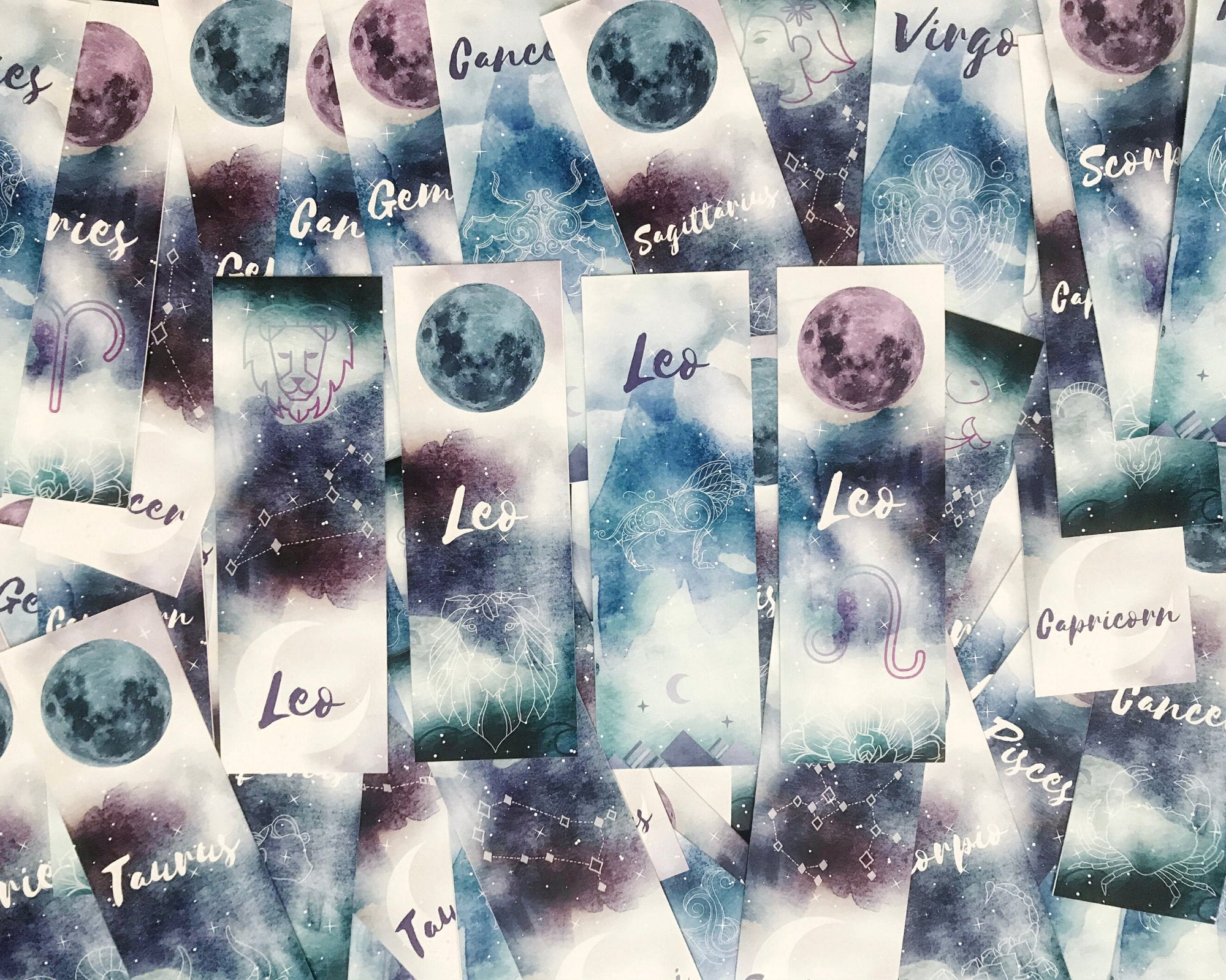 Printable Libra Zodiac Bookmarks – Word Witchery Designs