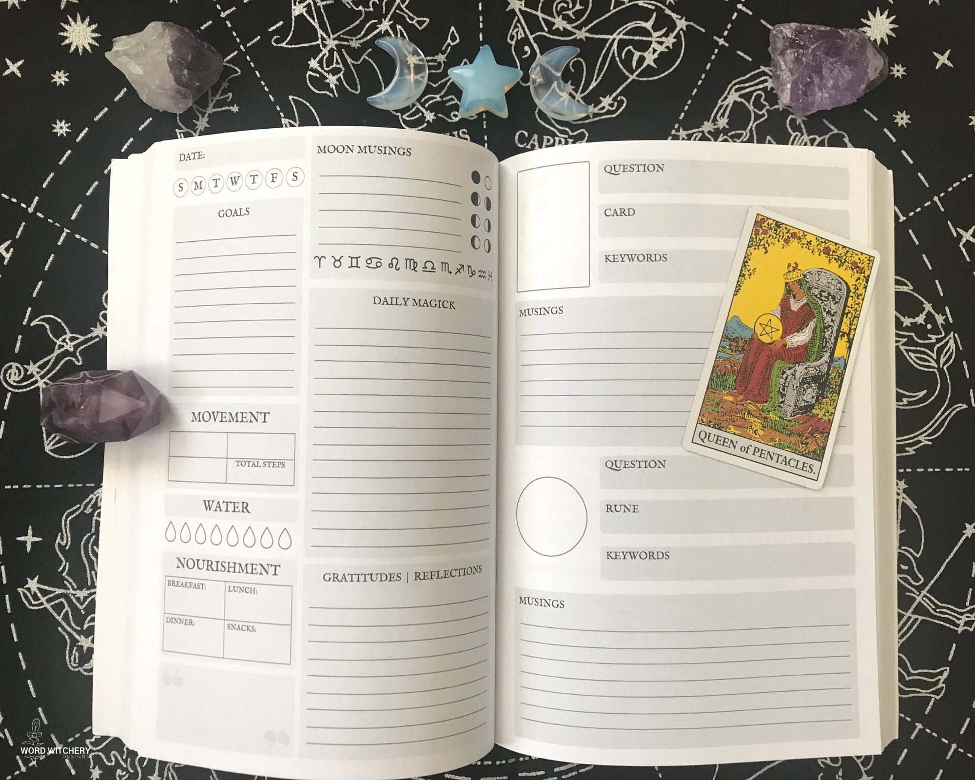 Daybook for Modern Magick: Undated Daily Witch Planner Journal – Word ...